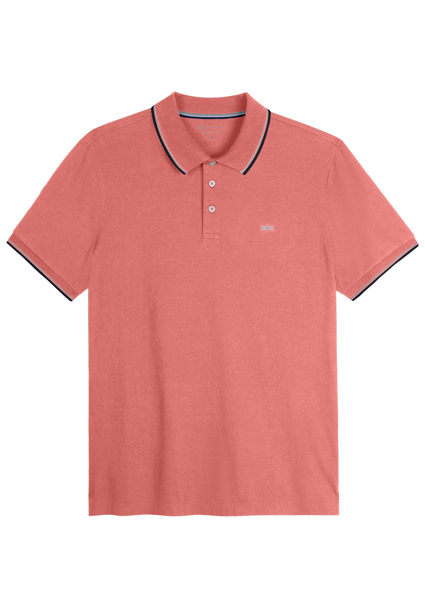 Camisa Polo Masculina em Malha com Retilínea | Hangar 33